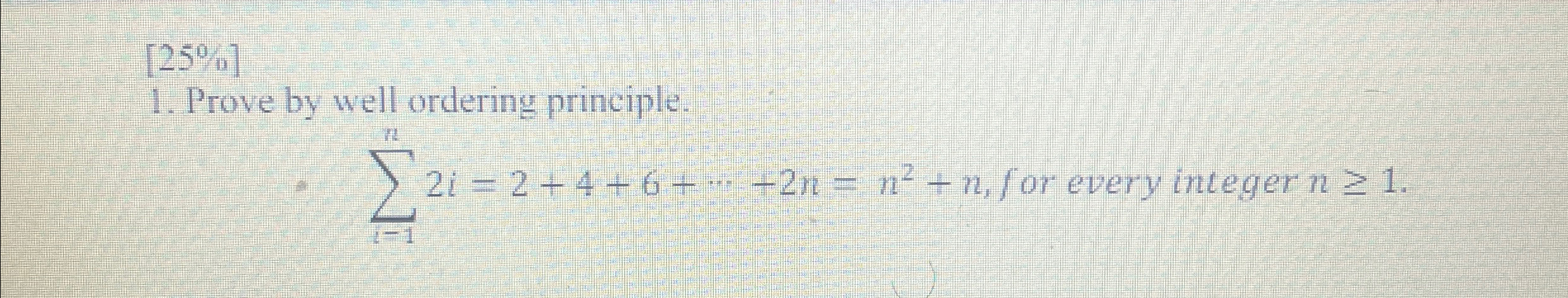 Solved Prove by well ordering | Chegg.com