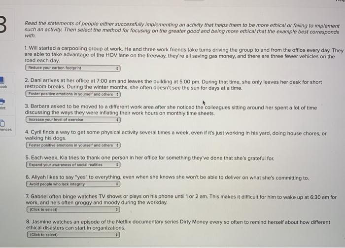 Solved ook rint Read the statements of people either | Chegg.com