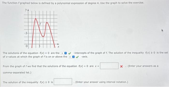 Solved The function f graphed below is defined by a | Chegg.com