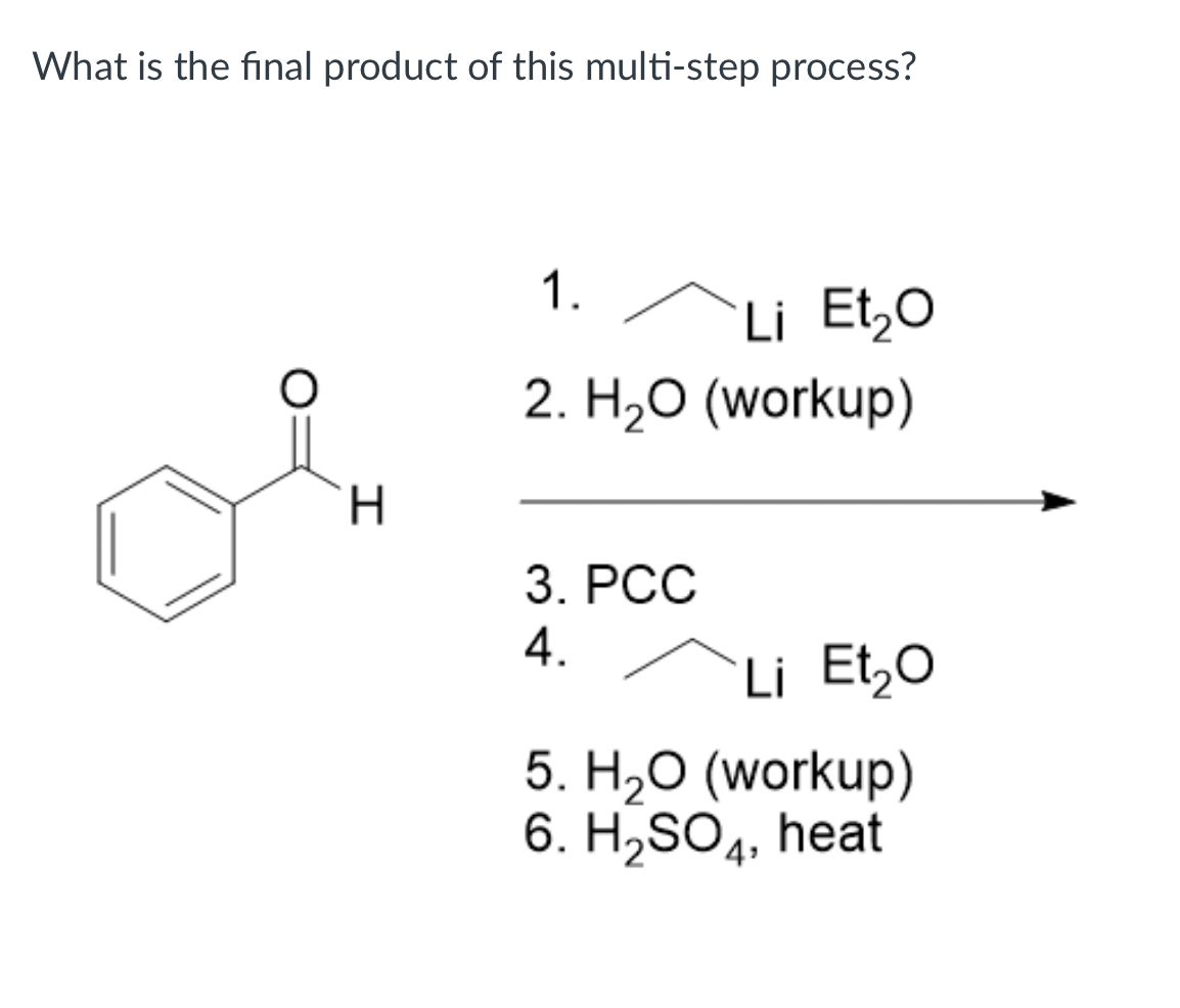 Solved What is the final product of this multi-step | Chegg.com