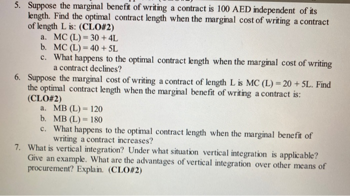 2. Discuss the optimal method for procuring a modest | Chegg.com