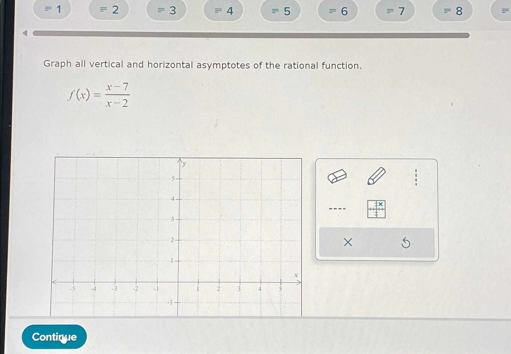 Solved Graph all vertical and horizontal asymptotes of the | Chegg.com
