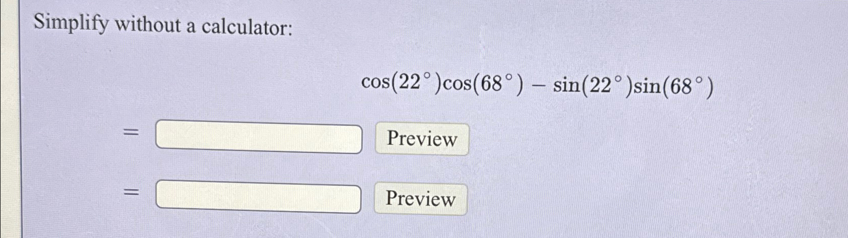 Simplify without a | Chegg.com