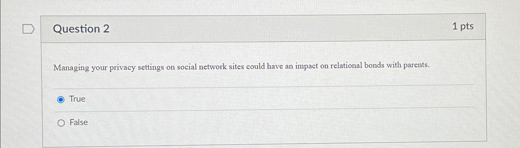 Solved Question 21ptsManaging your privacy settings on | Chegg.com