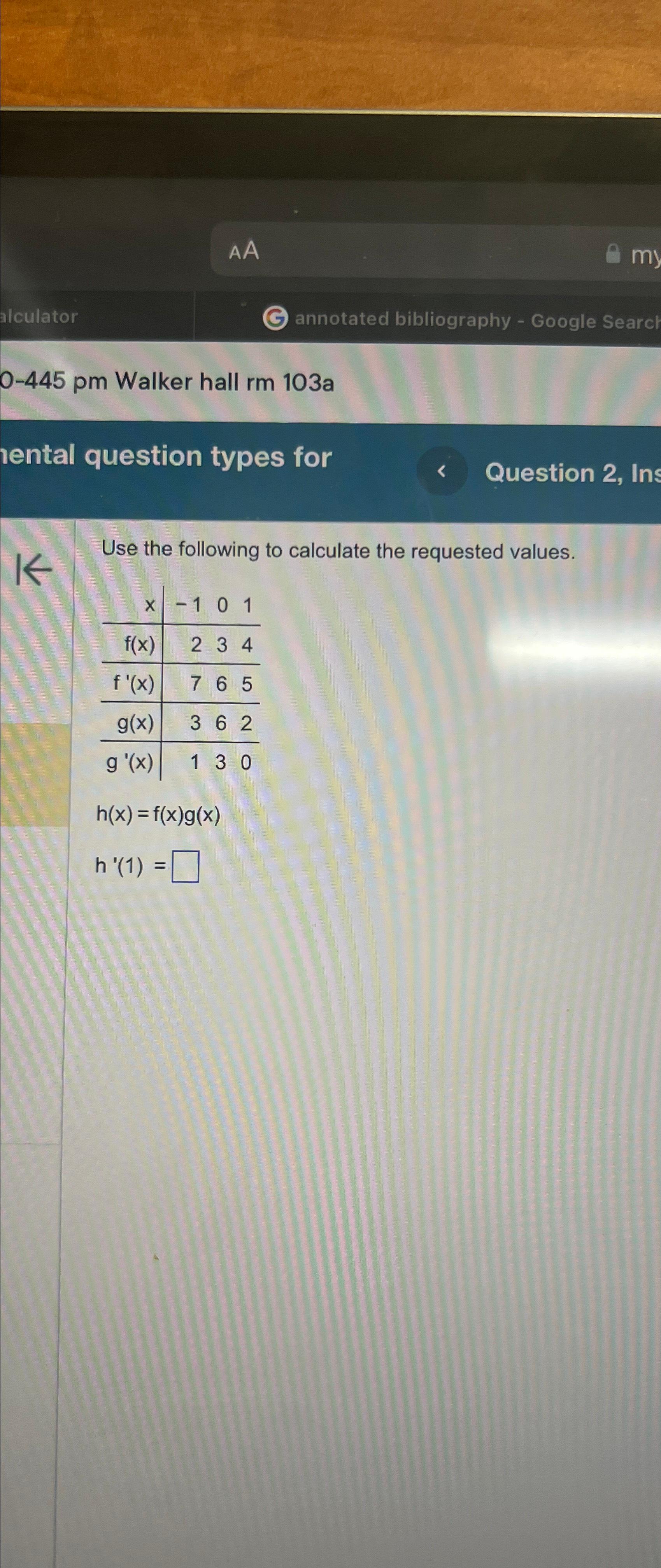 Solved 1ental question types forQuestion 2, ﻿InKUse the | Chegg.com