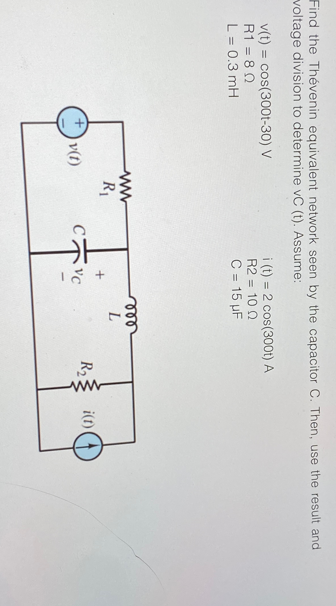 Solved Find the Thévenin equivalent network seen by the | Chegg.com