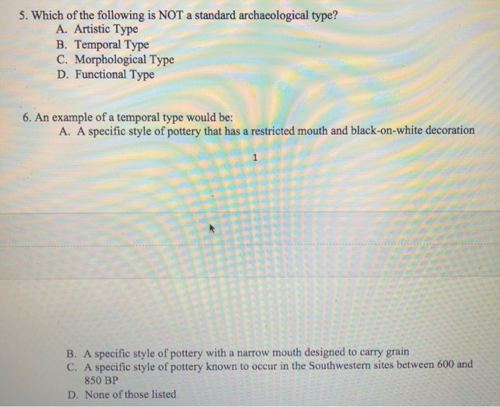 Solved 5. Which of the following is NOT a standard | Chegg.com