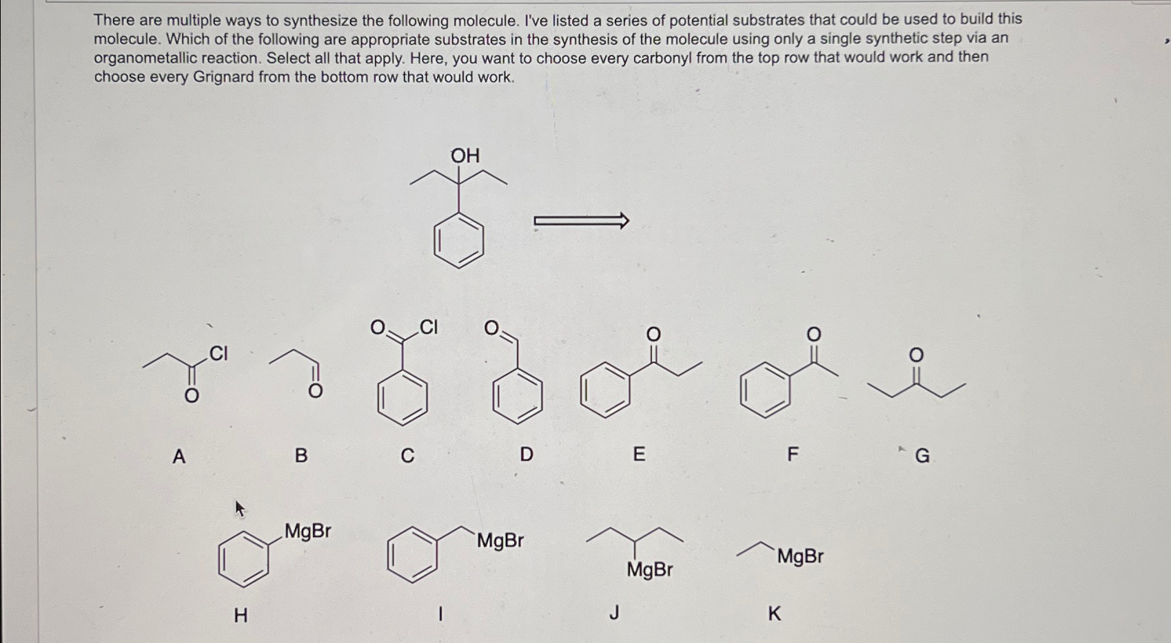 Solved There are multiple ways to synthesize the following | Chegg.com