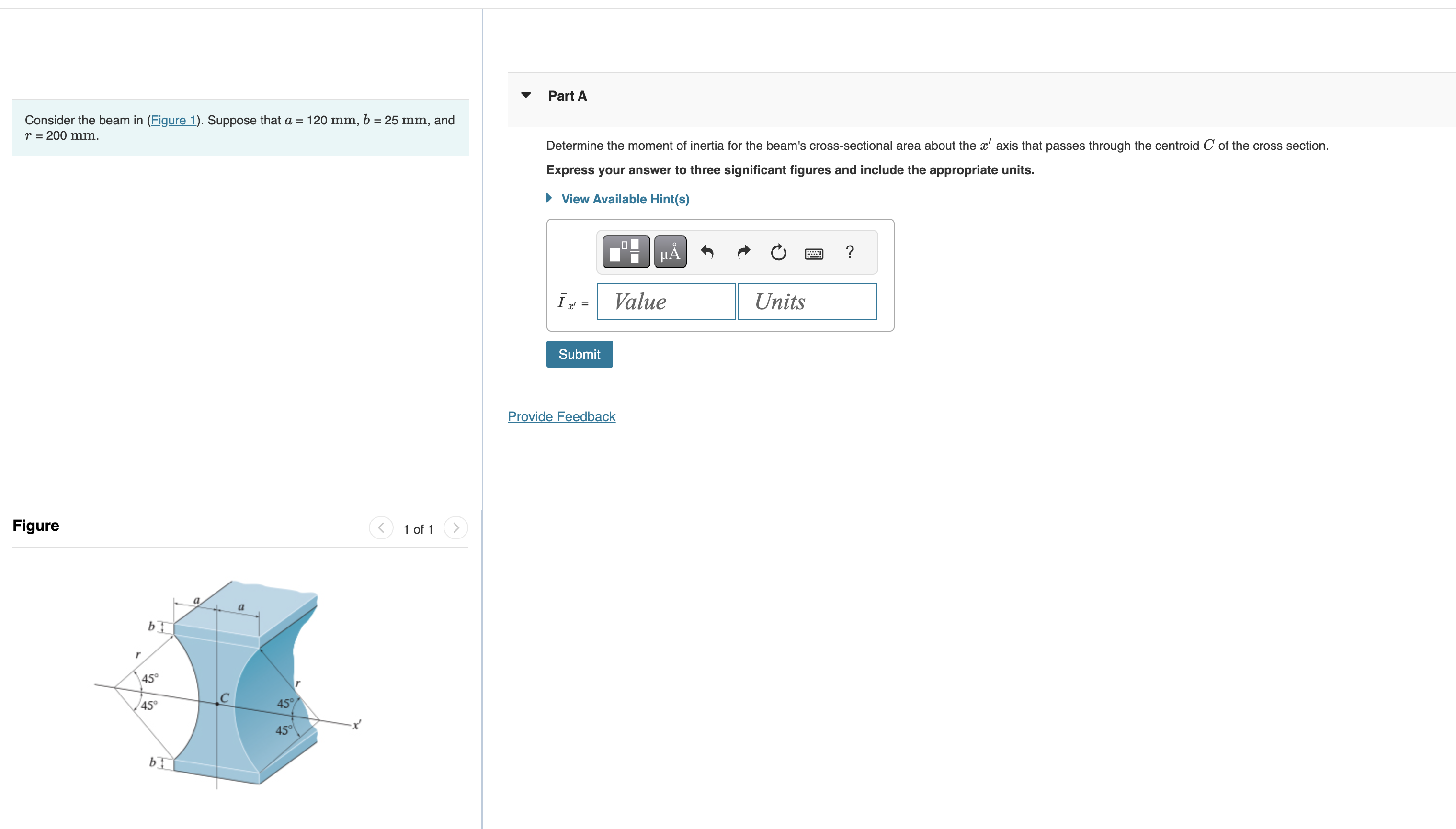 Solved Part AConsider the beam in (Figure 1). ﻿Suppose that | Chegg.com