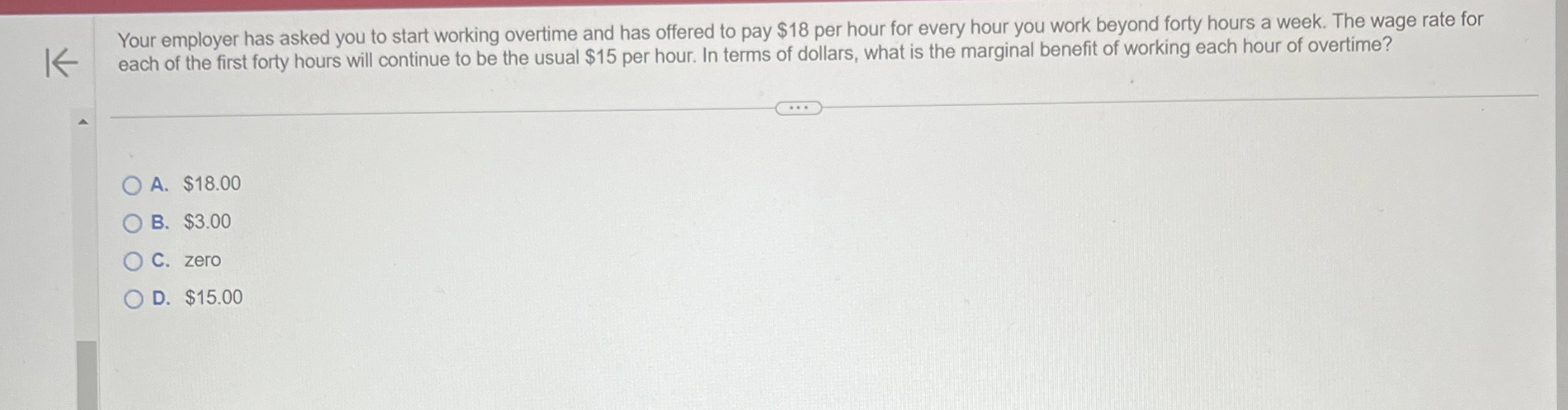 Solved Your employer has asked you to start working overtime | Chegg.com