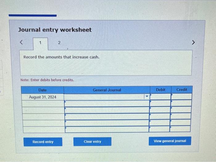 Solved Exercise 4-10 (Static) Calculate the balance of cash | Chegg.com