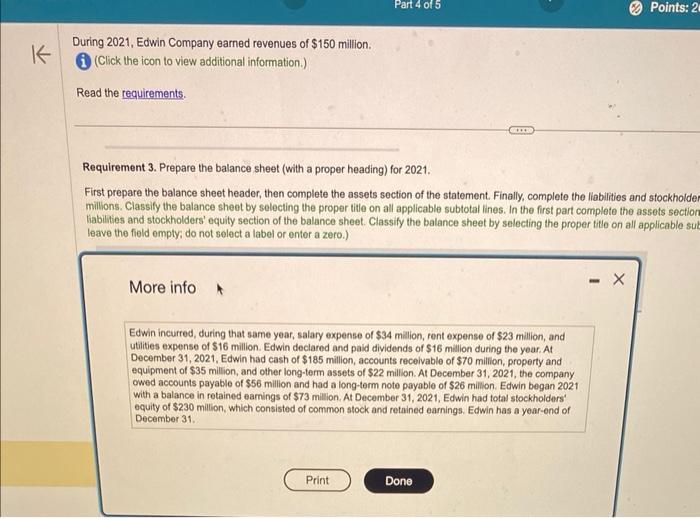 Solved Requirement 3. Prepare the balance sheet (with a | Chegg.com