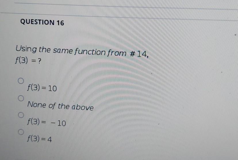 Solved QUESTION 14 Given the cubic function: f(x)=(x-2)(x + | Chegg.com