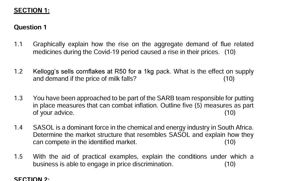 Solved SECTION 1:Question 11.1 ﻿Graphically explain how the | Chegg.com