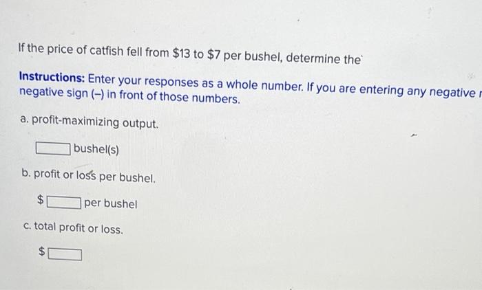 Solved Price or Cost (dollars per bushel)Number of | Chegg.com