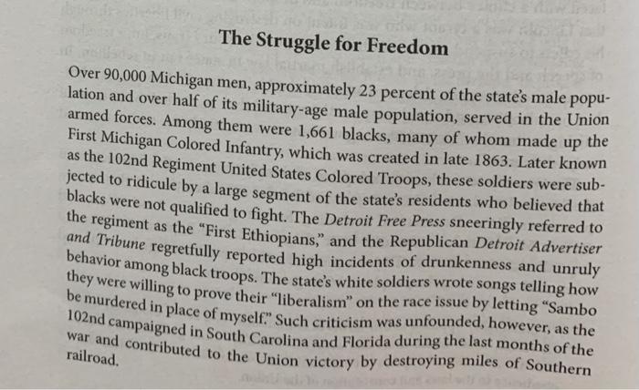 I 6. What was unique about Private Thompson? 7. What | Chegg.com
