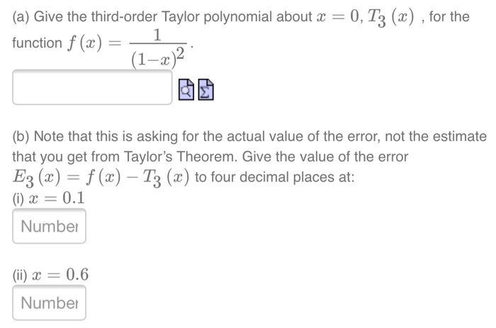 Solved (a) Give the second-order Taylor polynomial T2 (x) | Chegg.com