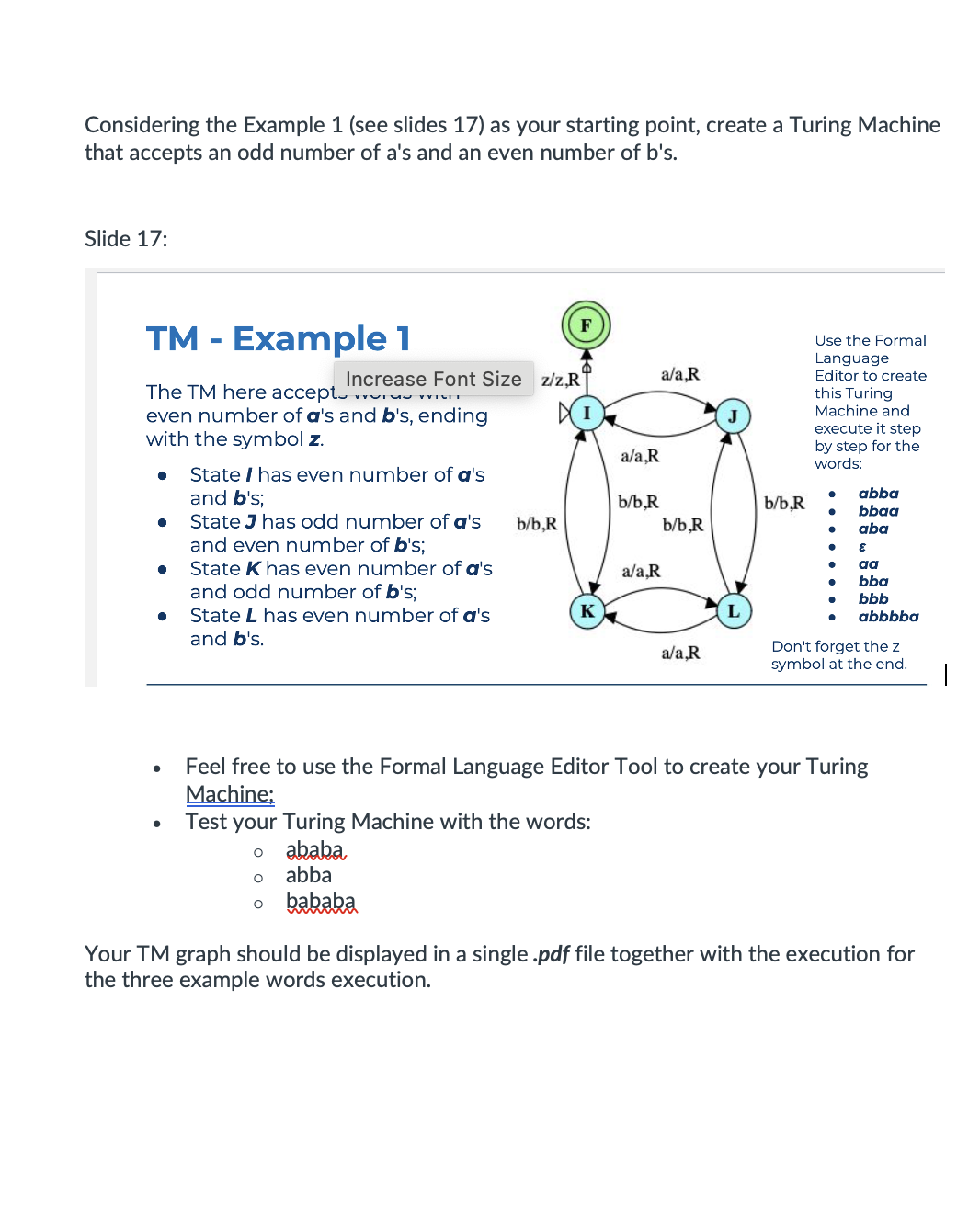 Solved Considering the Example 1 (see slides 17) ﻿as your | Chegg.com
