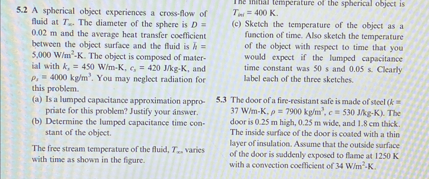 Solved Please solve 5.2 ﻿using Engineering Equation Solver | Chegg.com