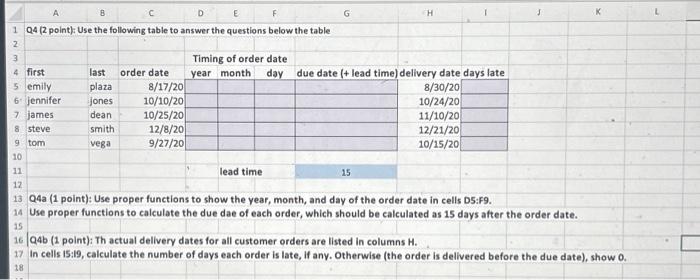 Solved Q4a (1 point): Use proper functions to show the year, | Chegg.com