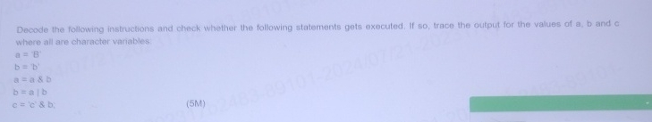 Solved Decode the following instructions and check whether | Chegg.com