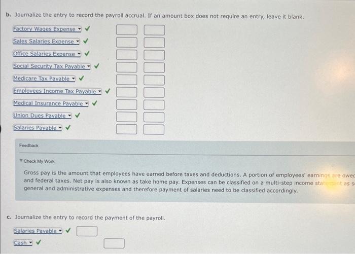 Solved Summary Payroll Data In the following summary of data | Chegg.com