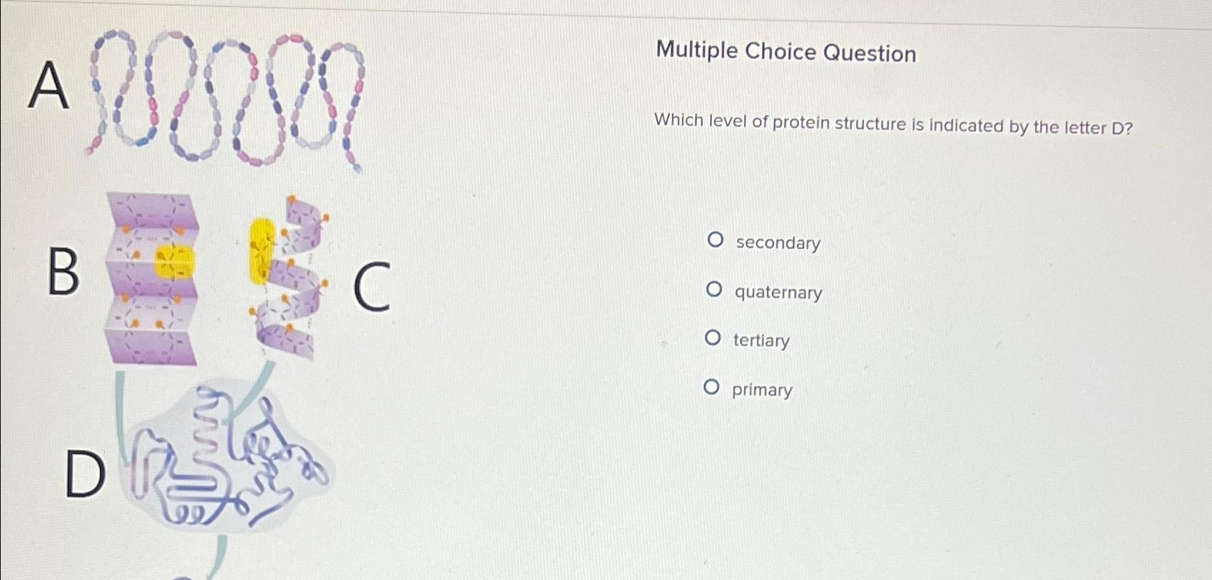 Solved Multiple Choice QuestionWhich level of protein | Chegg.com