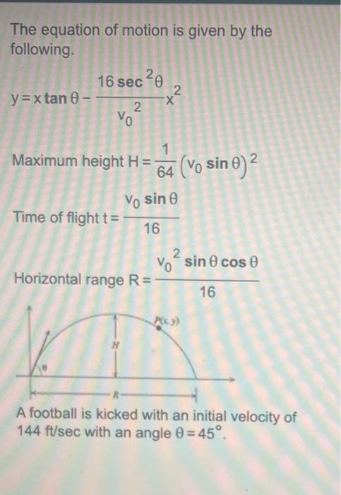 Solved The equation of motion is given by the following. | Chegg.com