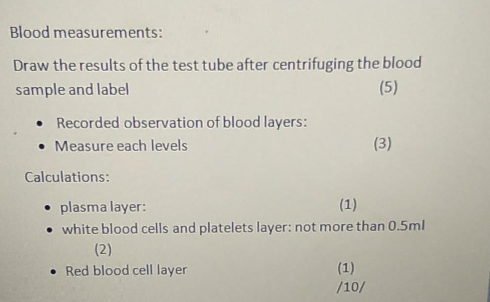 PRACTICAL ACTIVITY 4 A Hematology Blood is made up of | Chegg.com