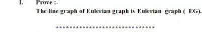 Solved Prove- The line graph of Eulerian graph is Eulerian | Chegg.com