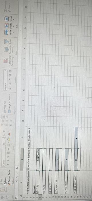 Solved please included the formulas to introduce in excel. | Chegg.com