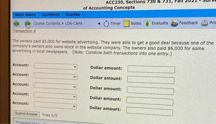 Solved of Accounting Concepts Main Menu Contents Grades | Chegg.com