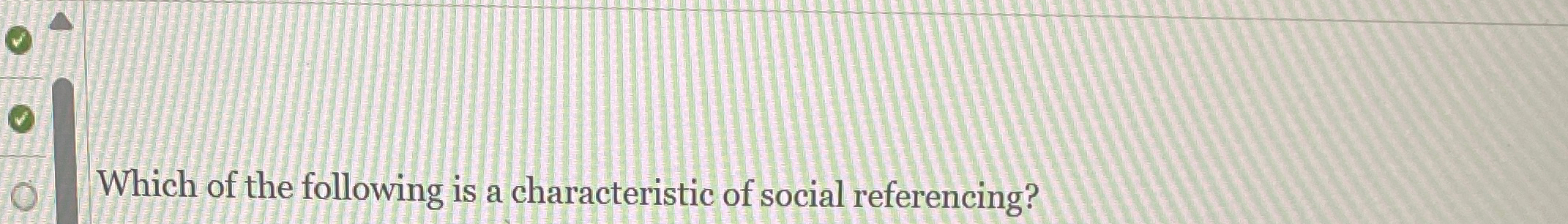 Solved Which of the following is a characteristic of social | Chegg.com