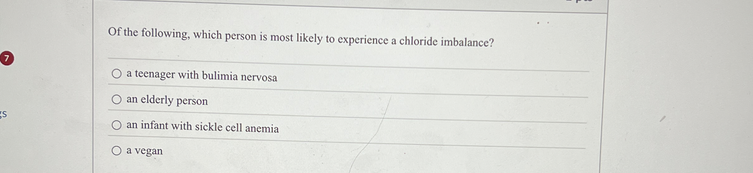 Solved Of the following, which person is most likely to | Chegg.com