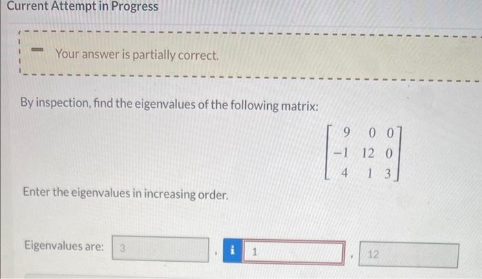 Solved By inspection, find the eigenvalues of the following | Chegg.com