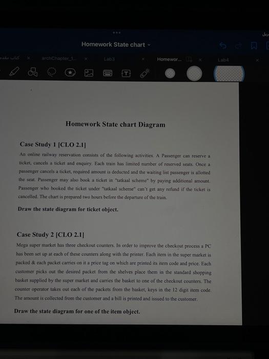 Case Study 1 [CLO 2.1] An online railway reservation | Chegg.com