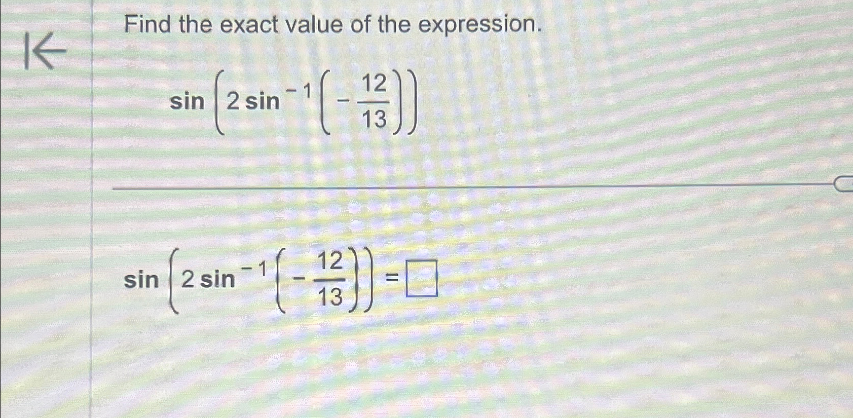 Solved Find the exact value of the | Chegg.com