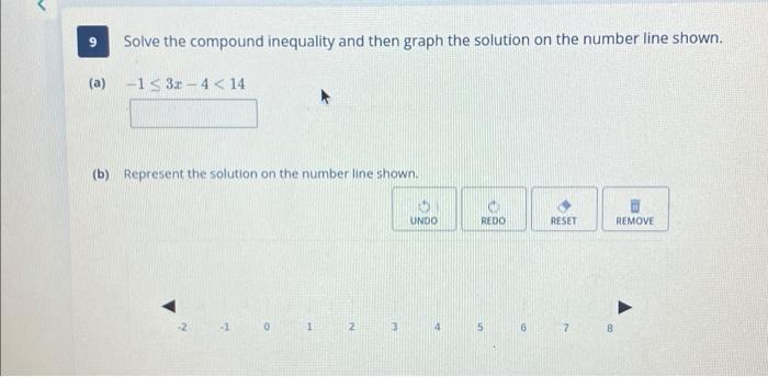 Solved Solve the compound inequality and then graph the | Chegg.com