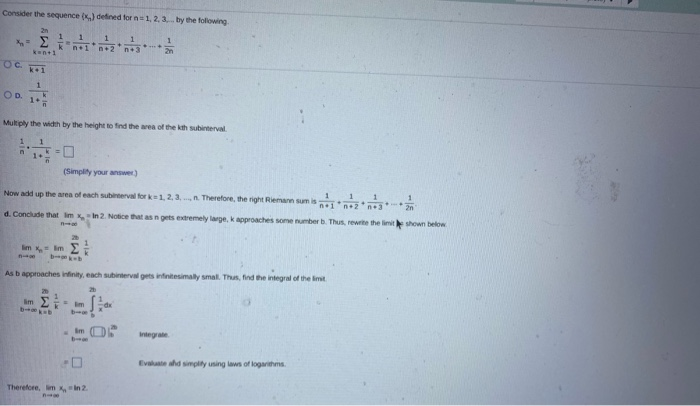 Solved Consider the sequence {Xn) defined for n=1, 2, 3,... | Chegg.com