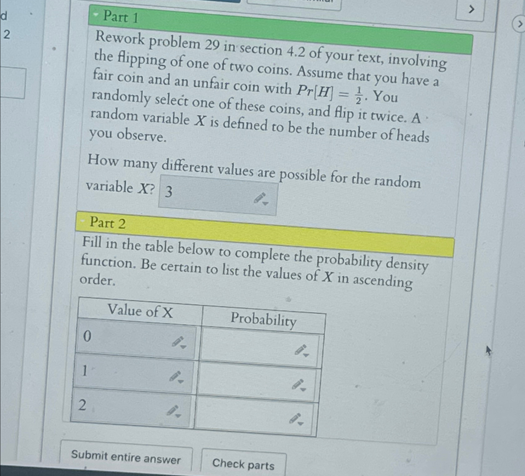 Solved Part 1Rework problem 29 ﻿in section 4.2 ﻿of your | Chegg.com