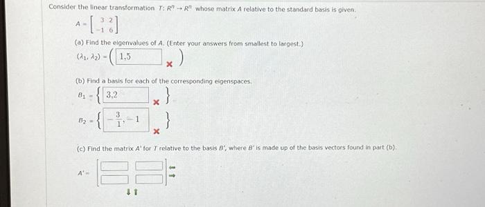 Solved Consider the linear transformation T:Rn→Rn whose | Chegg.com