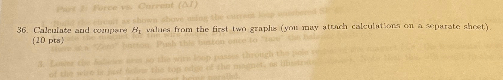 Solved Calculate and compare B1 ﻿values from the first two | Chegg.com