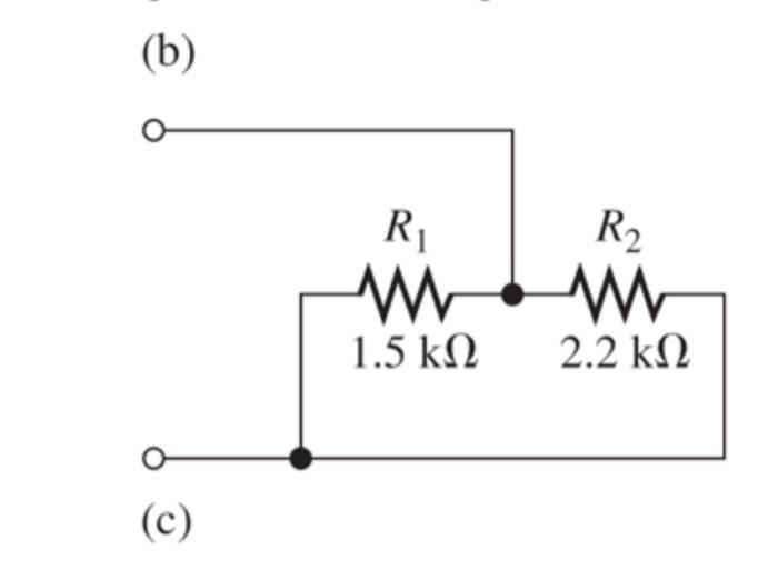 Solved 18. Calculate RT for each circuit in Figure 6-66 0 | Chegg.com