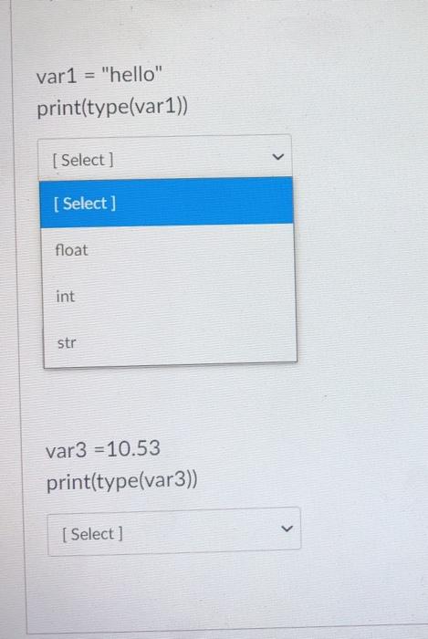 Solved Which class type is shown for each when you put the | Chegg.com