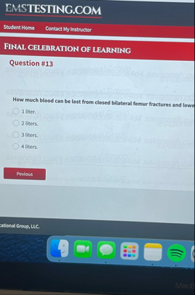 Solved EMSTESTING.COMStudent Home Contact My InstructorFINAL | Chegg.com