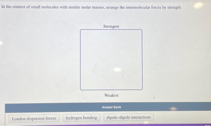 Solved In the context of small molecules with similar molar | Chegg.com