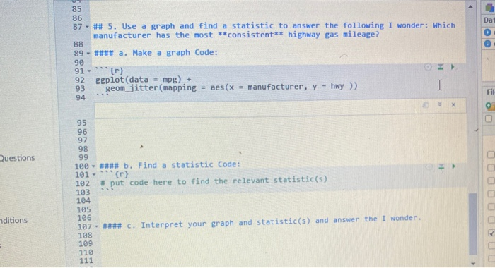 86 87 - ## 5. Use a graph and find a statistic to | Chegg.com