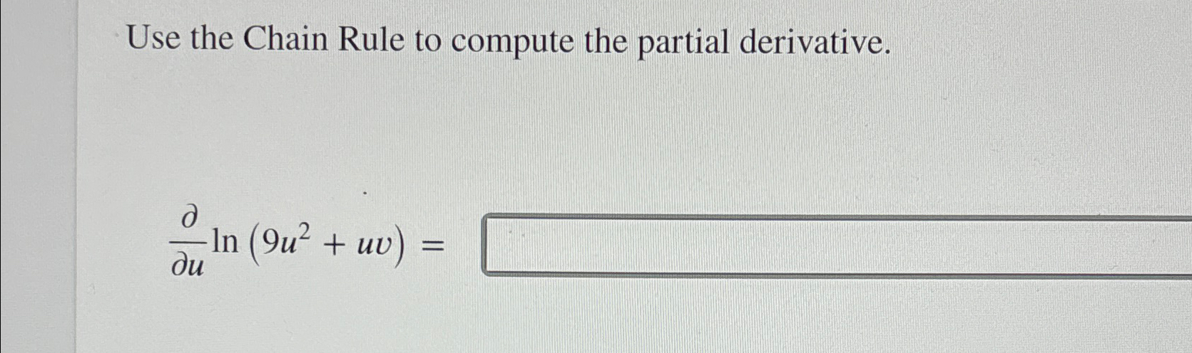 Solved Use the Chain Rule to compute the partial | Chegg.com