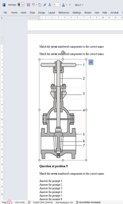 Solved Match the seven numbered components to the correct | Chegg.com