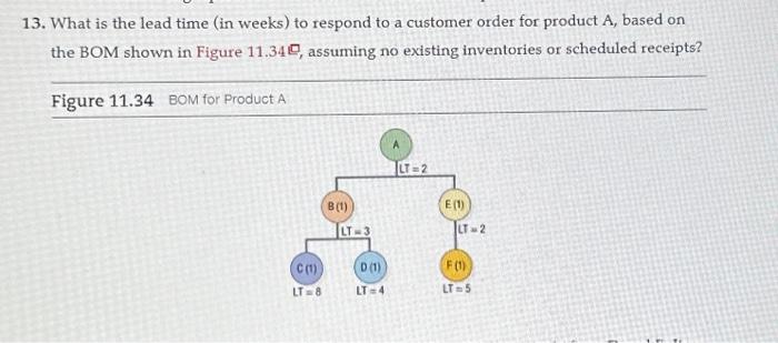 Solved 3. What is the lead time (in weeks) to respond to a | Chegg.com